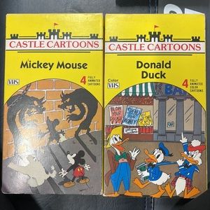 castle cartoons | Other | Castle Cartoons Vintage Assorted Vhs Tapes ...